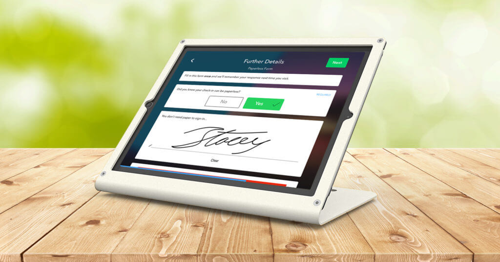 Digital forms; good for you and good for the environment. - Visitor and ...