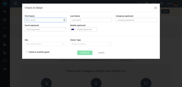 Sine’s Visitor Management Process - Visitor and Contractor Management