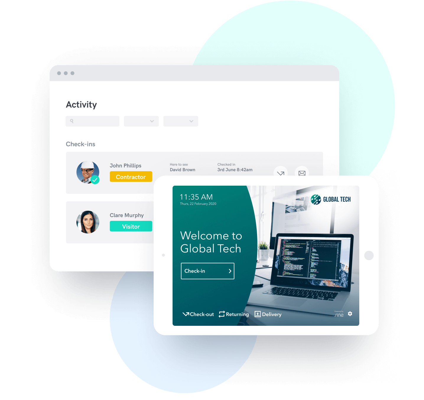 Visitor, Contractor, Staff and Compliance Management - Sine